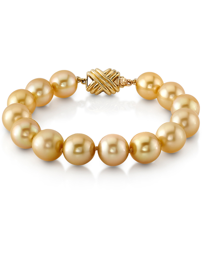 Golden South Sea Pearl & Diamond Layla Pendant